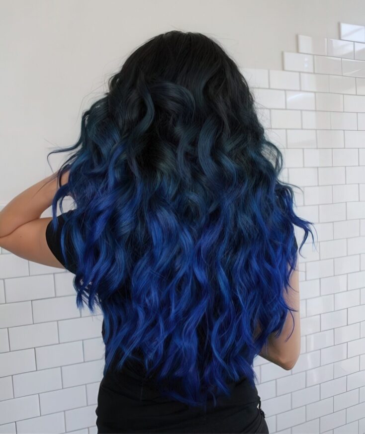 15 Daring Blue Black Hair Ideas - Styleoholic